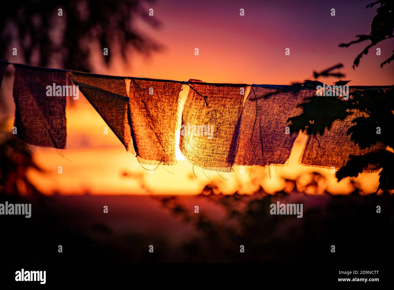 Hindu prayer flags hi-res stock photography and images - Alamy