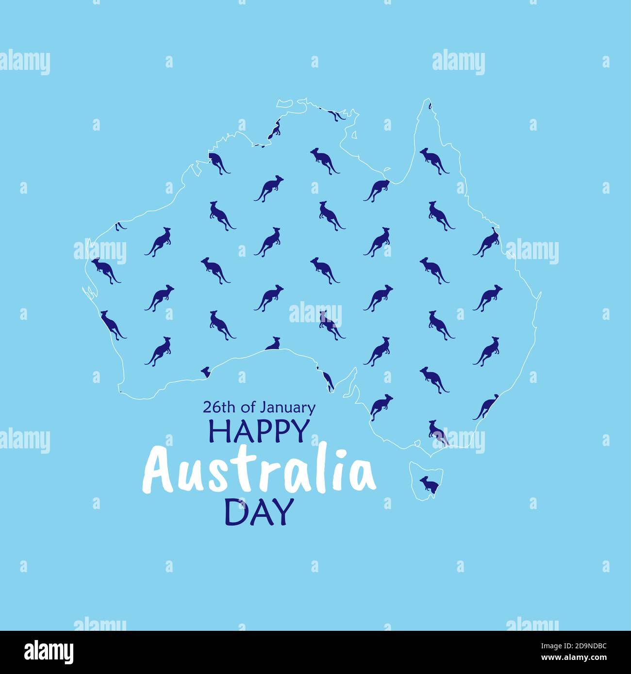 26 January Happy Australia Day. Vector Illustration Stock Vector Image ...