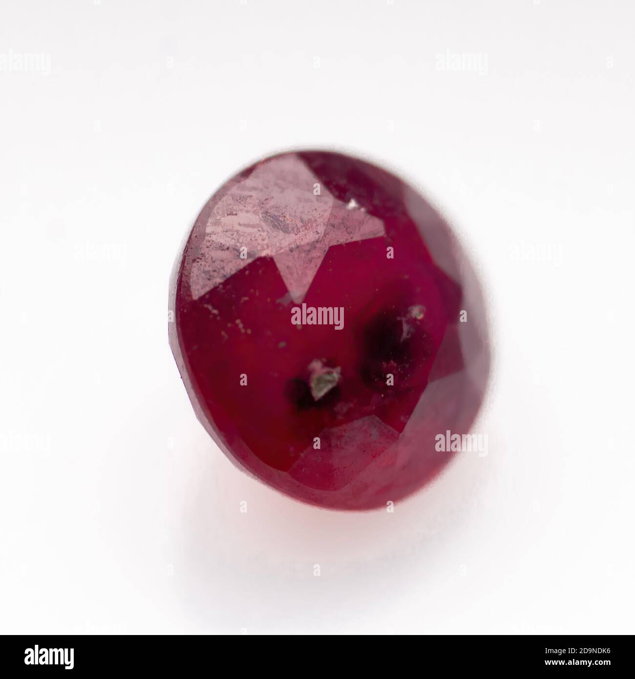 natural ruby gem on white background Stock Photo - Alamy
