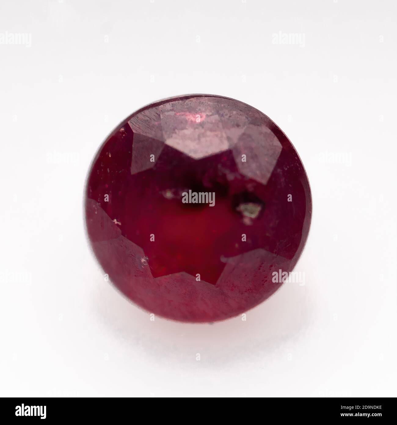 natural ruby gem on white background Stock Photo - Alamy