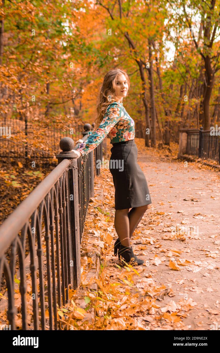 Female leaning on back hi-res stock photography and images - Alamy
