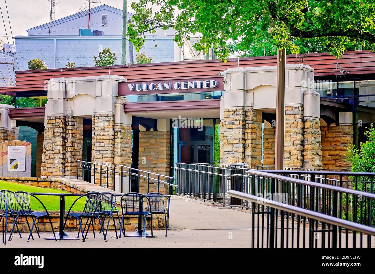 The entrance to Vulcan Center is pictured in Vulcan Park, July 19, 2015 ...