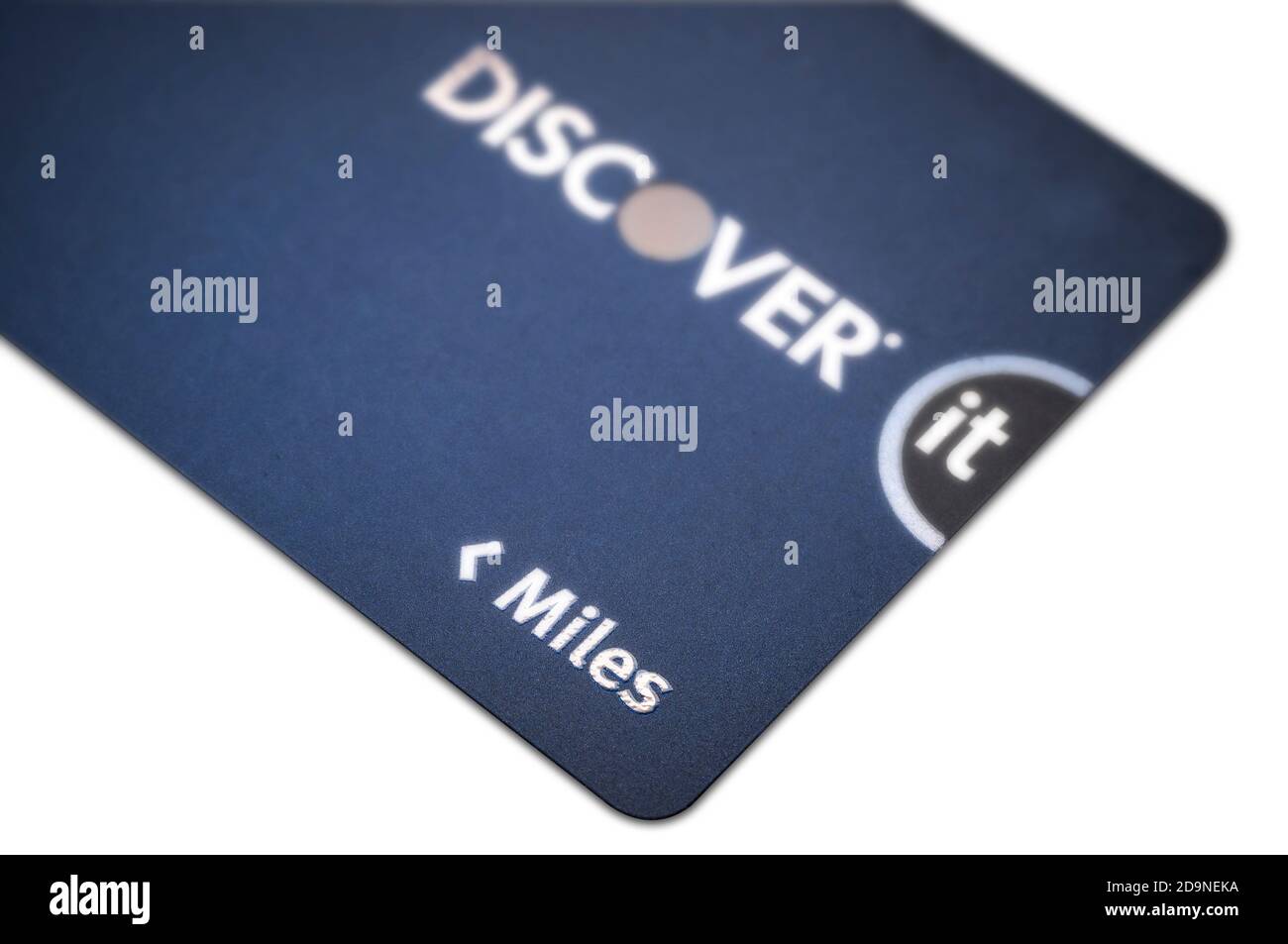 Discover (It) Mileage Card Stock Photo - Alamy