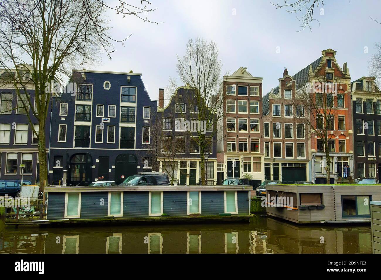 city panorama of the metropolitan city of amsterdam between ancient ...