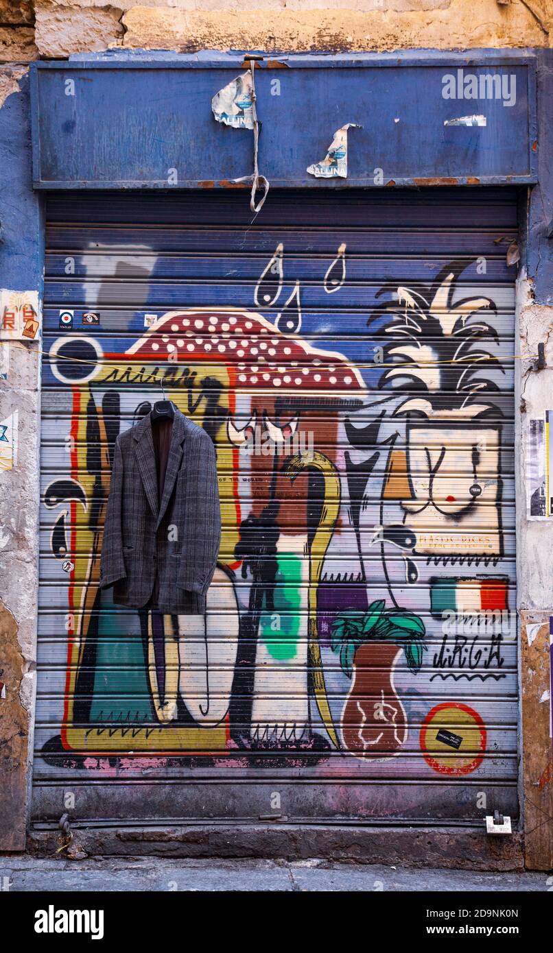 Graffiti, street art, Palermo, Sicily, Italy Stock Photo - Alamy