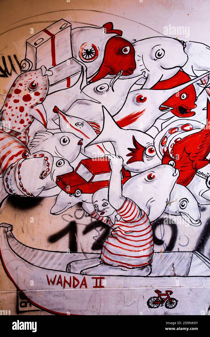 Graffiti, street art, Palermo, Sicily, Italy Stock Photo - Alamy