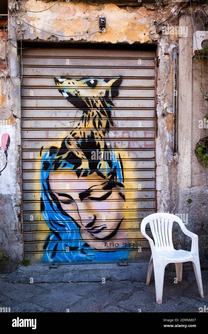 Graffiti, street art, Palermo, Sicily, Italy Stock Photo - Alamy