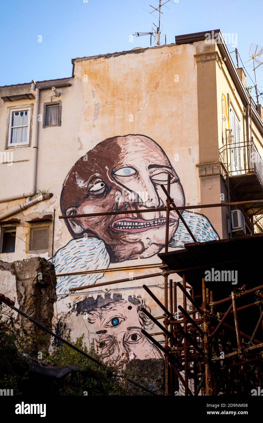 Graffiti, street art, Palermo, Sicily, Italy Stock Photo - Alamy