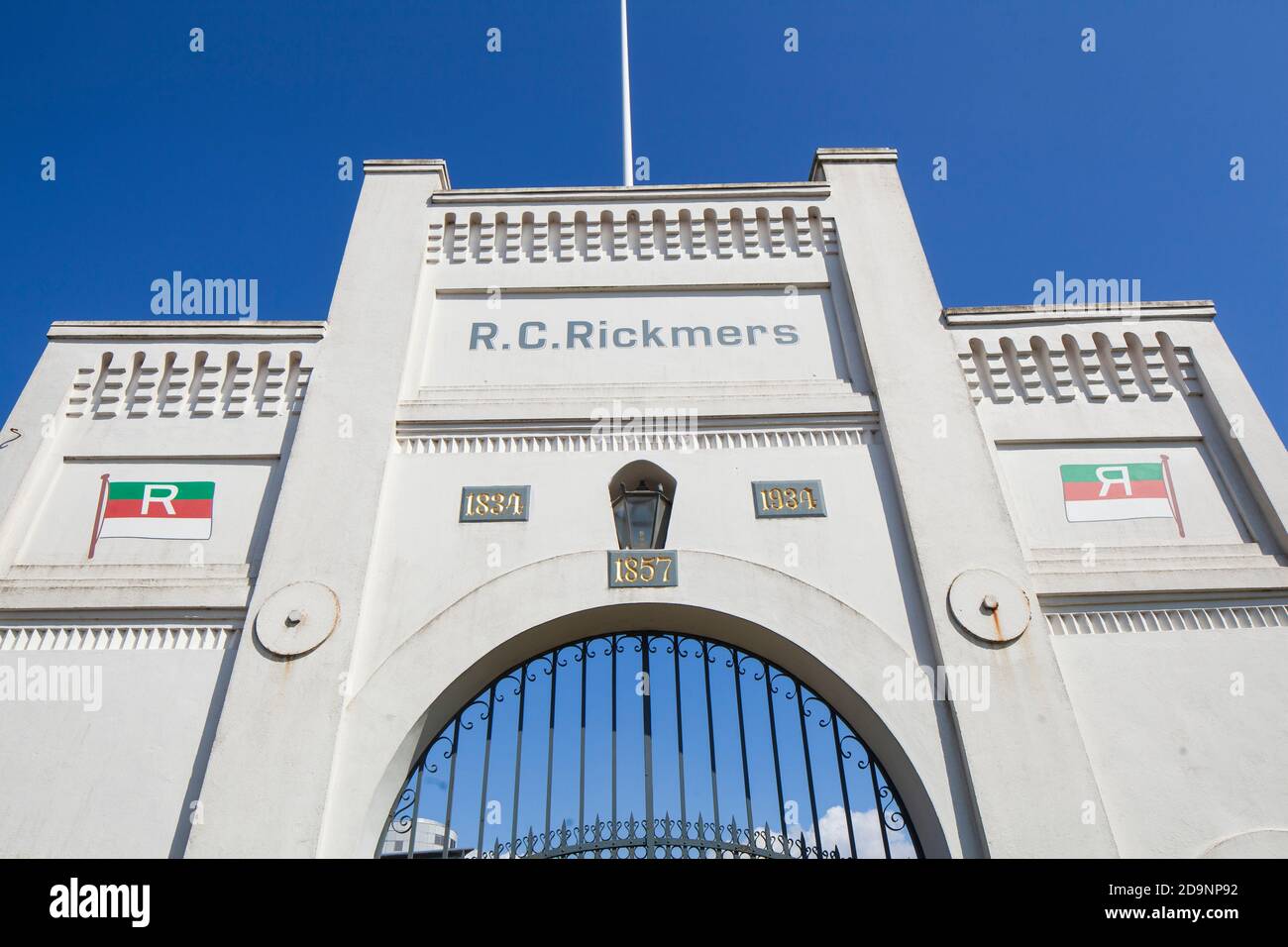 Entrance gate to the rickmers shipyard hi-res stock photography and ...