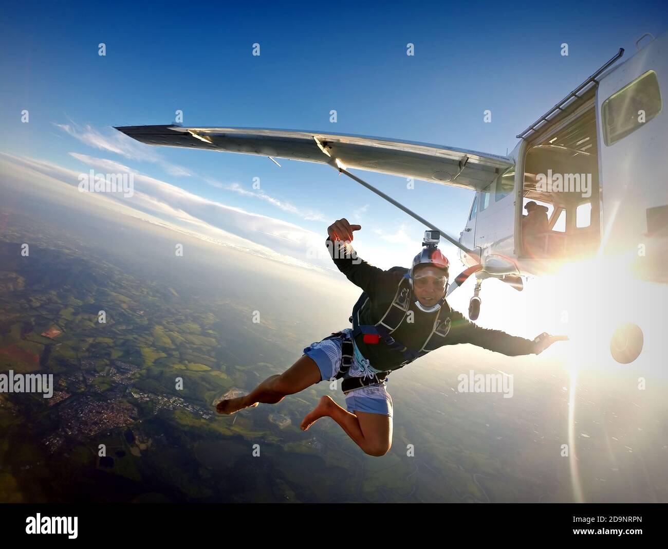 Aerial view turning around man hi-res stock photography and images - Alamy