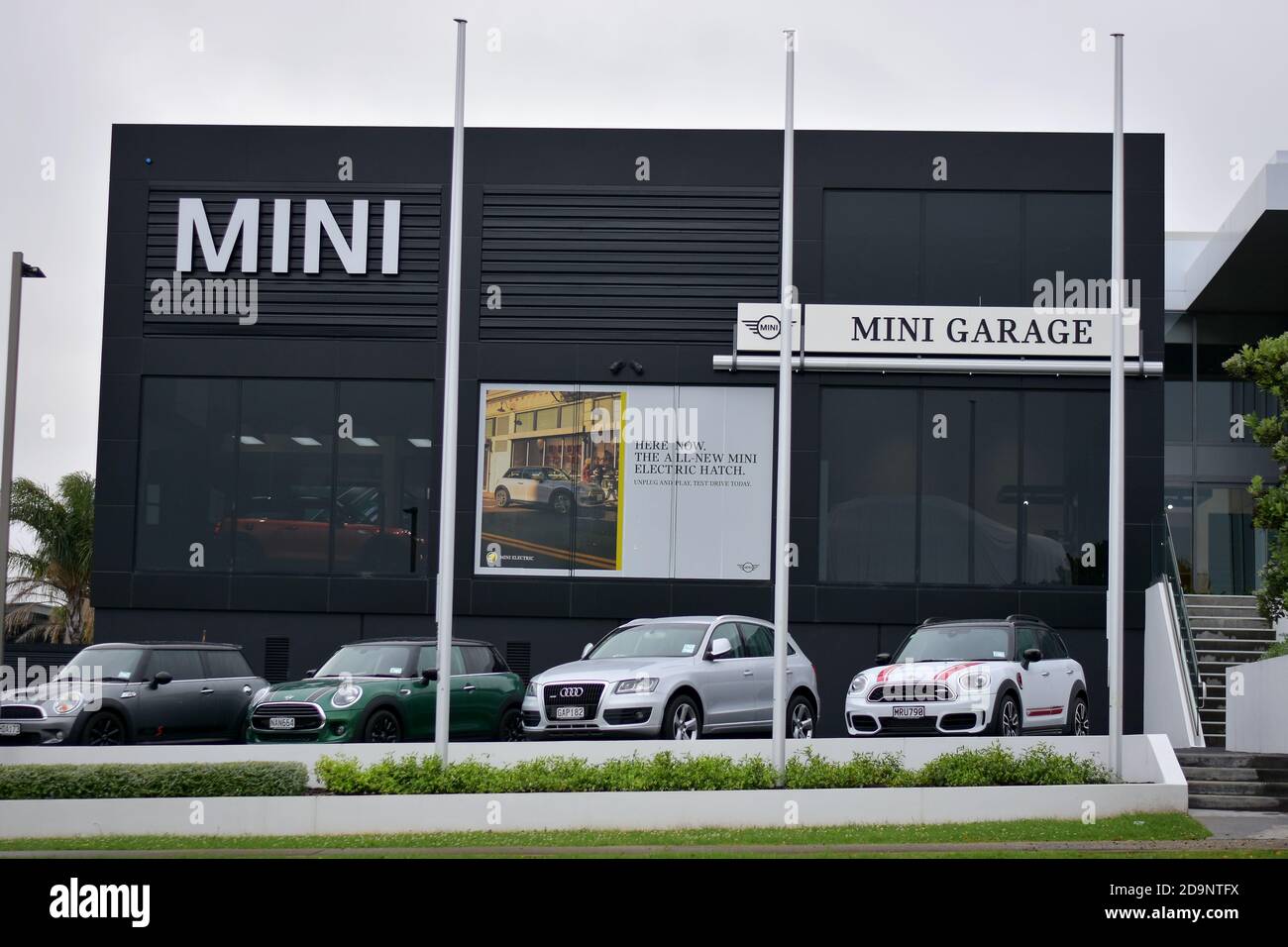 AUCKLAND, NEW ZEALAND - Nov 05, 2020: View of Mini cars dealership in ...