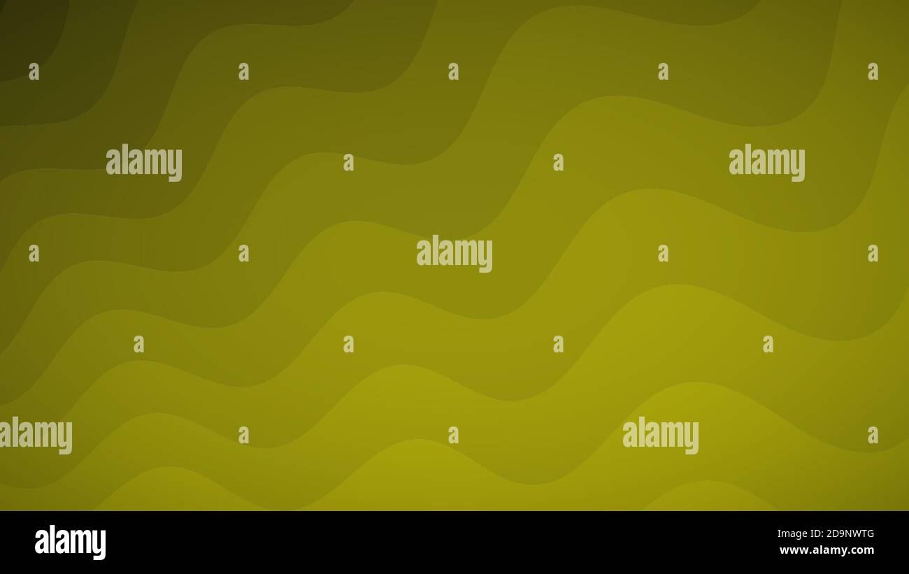 Abstract background of wavy lines in shades of yellow Stock Vector ...