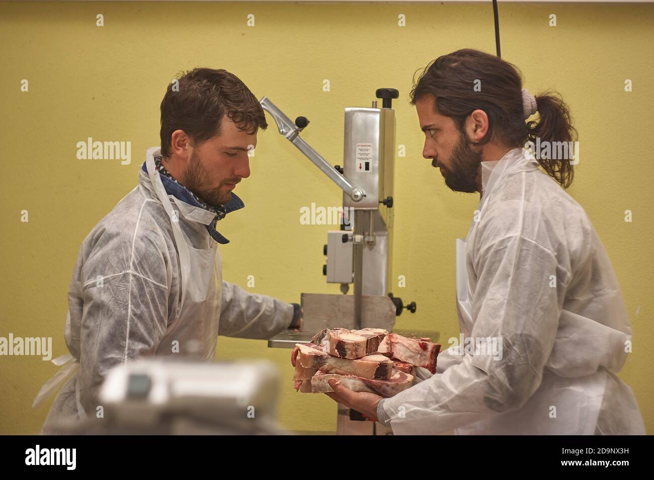 Meat work worker hi-res stock photography and images - Alamy