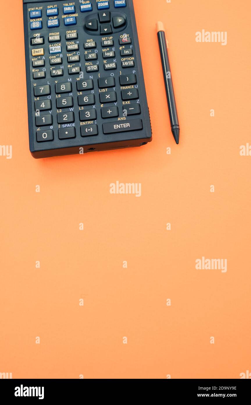 Graphing calculator isolated hi-res stock photography and images - Alamy