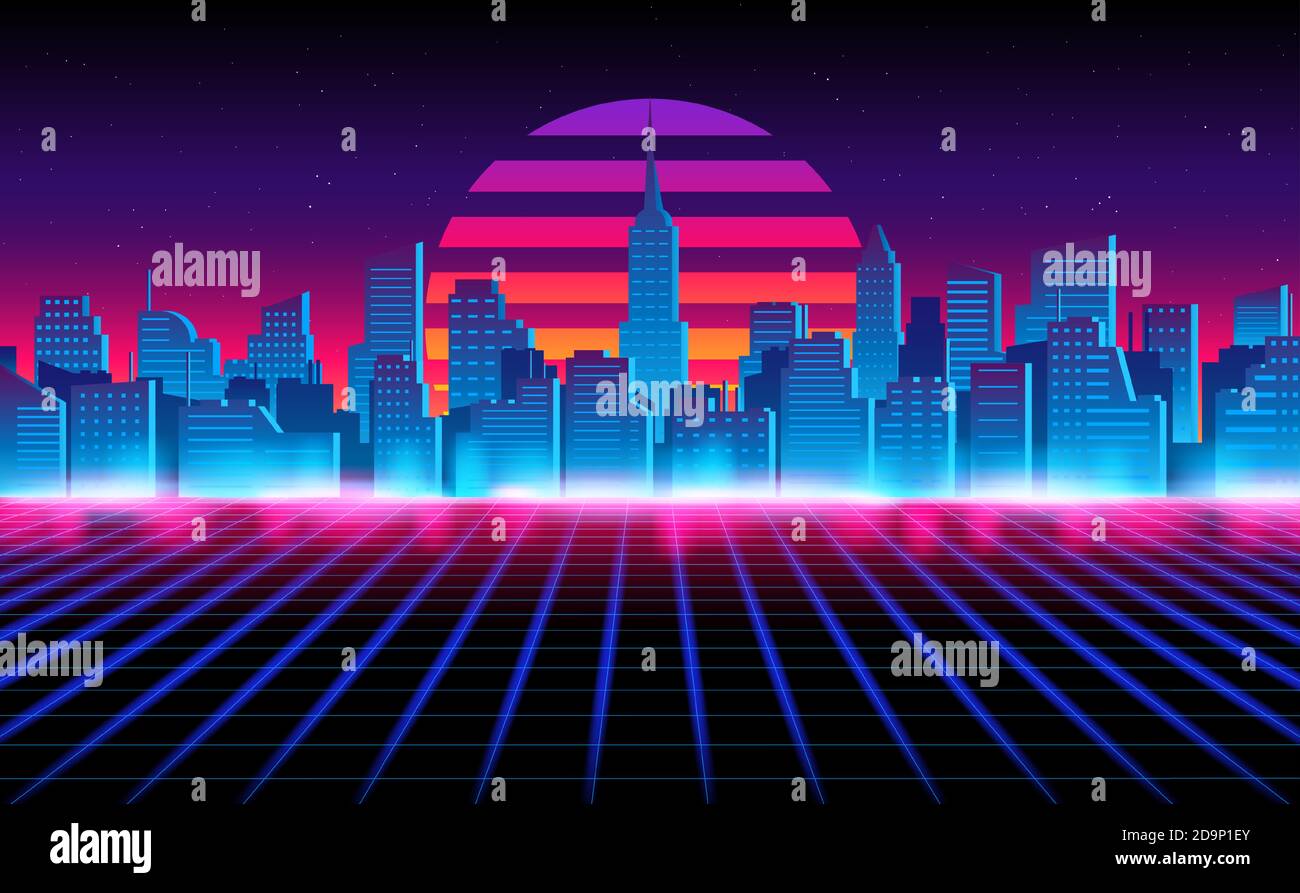 Futuristic city anescpae abstracts.Future theme concept background ...
