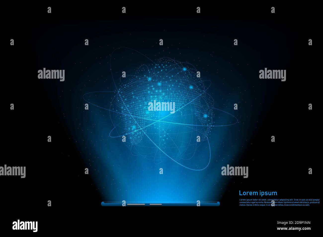 Digital world connection Stock Vector Images - Alamy