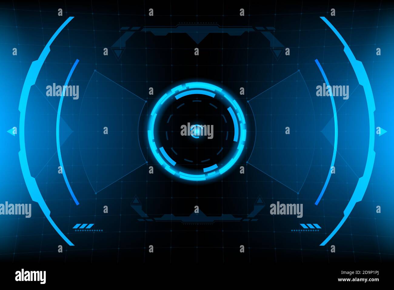 HUD panel VR User interface.Futuristic concept.vector and illustration ...