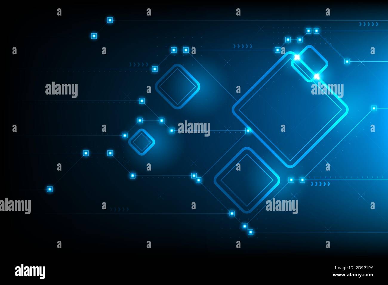 Abstract futuristic circuit square.connection line circuit.vector and ...