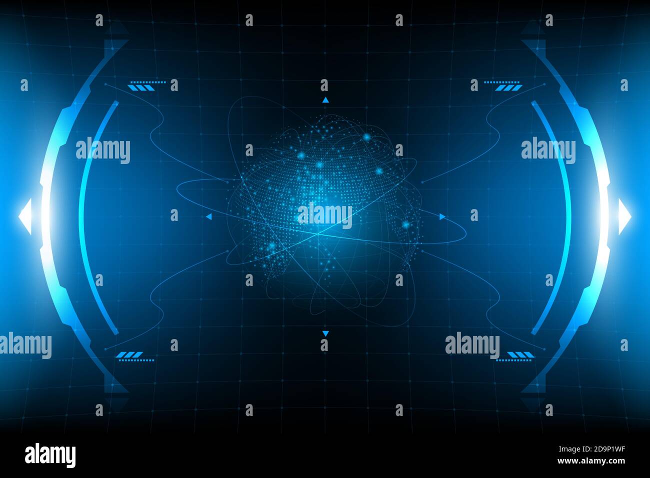 HUD panel VR User interface.Futuristic concept.vector and illustration ...