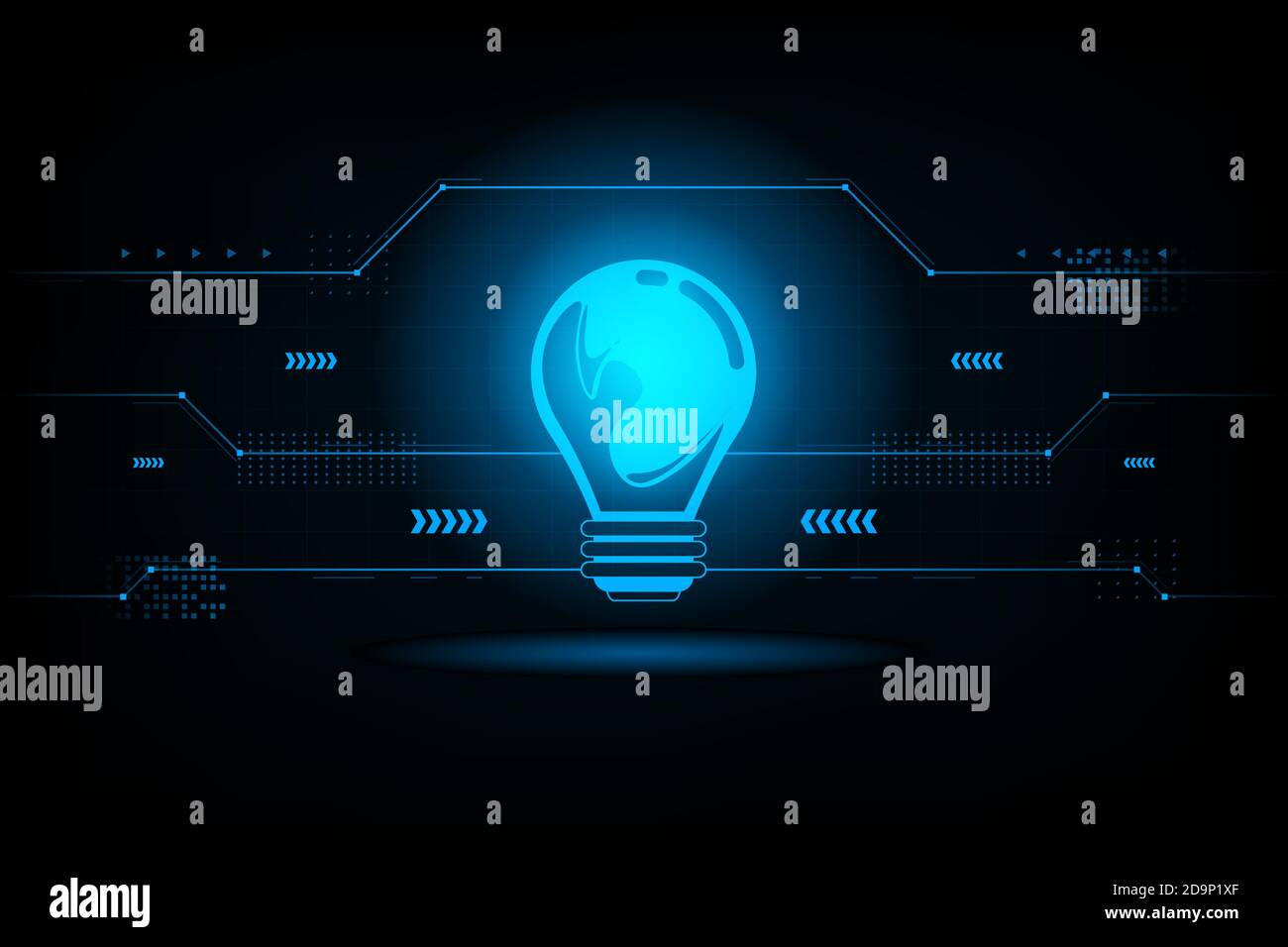 Abstract light bulb futuristic connection.Future concept.vector and ... Abstract light bulb futuristic connection.Future concept.vector and ...