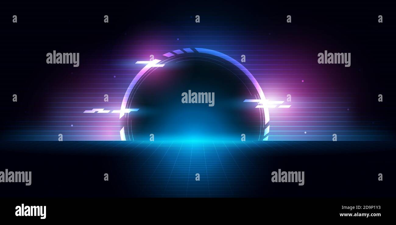 Half circle vector vectors hi-res stock photography and images - Alamy