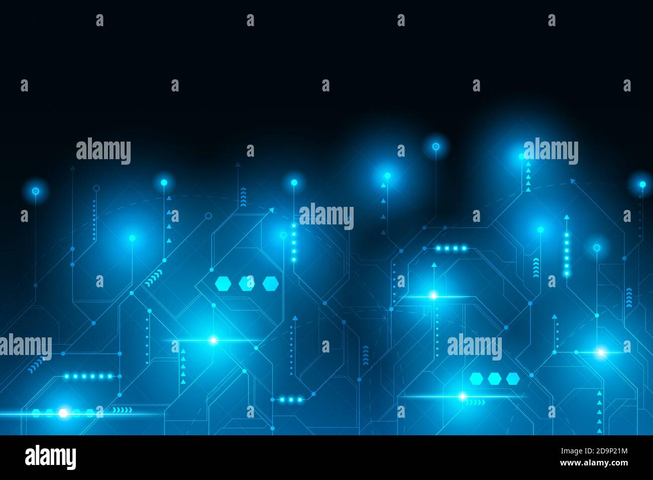 Abstract futuristic circuit connection board.vector and illustration ...