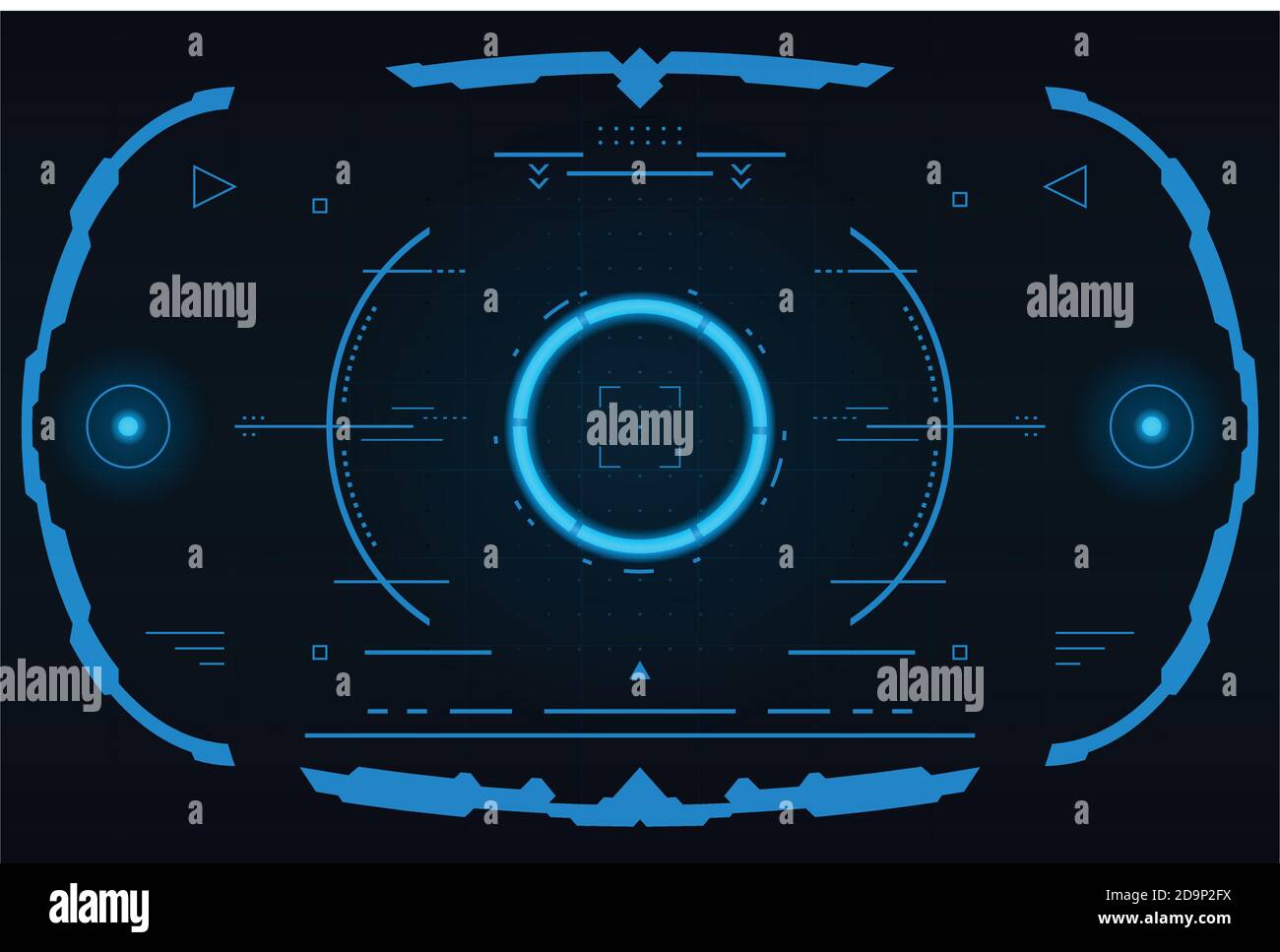 HUD panel VR User interface.Futuristic concept.vector and illustration ...