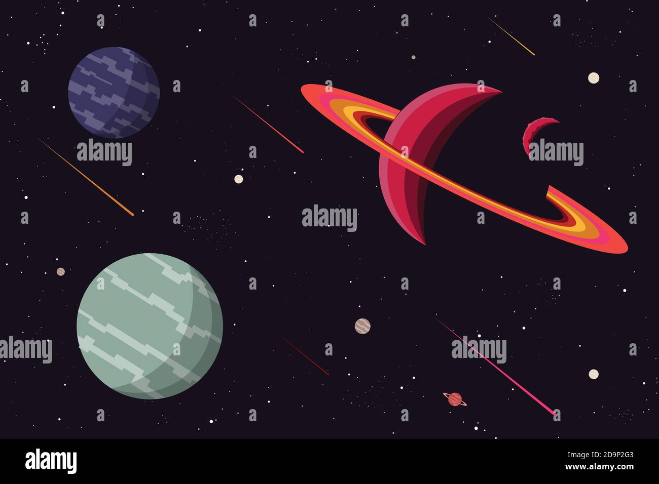 astronaut with planet design.vector and illustration Stock Vector Image ...