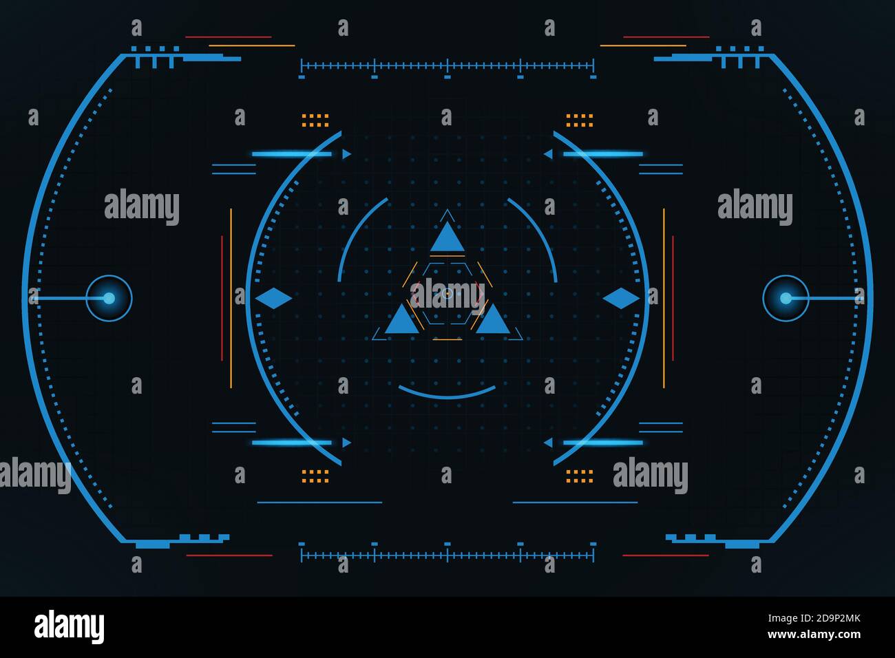 HUD panel VR User interface.Futuristic concept.vector and illustration ...