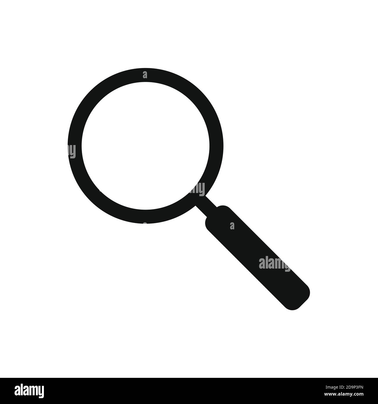 Magnifying glass silhouette Black and White Stock Photos & Images - Alamy