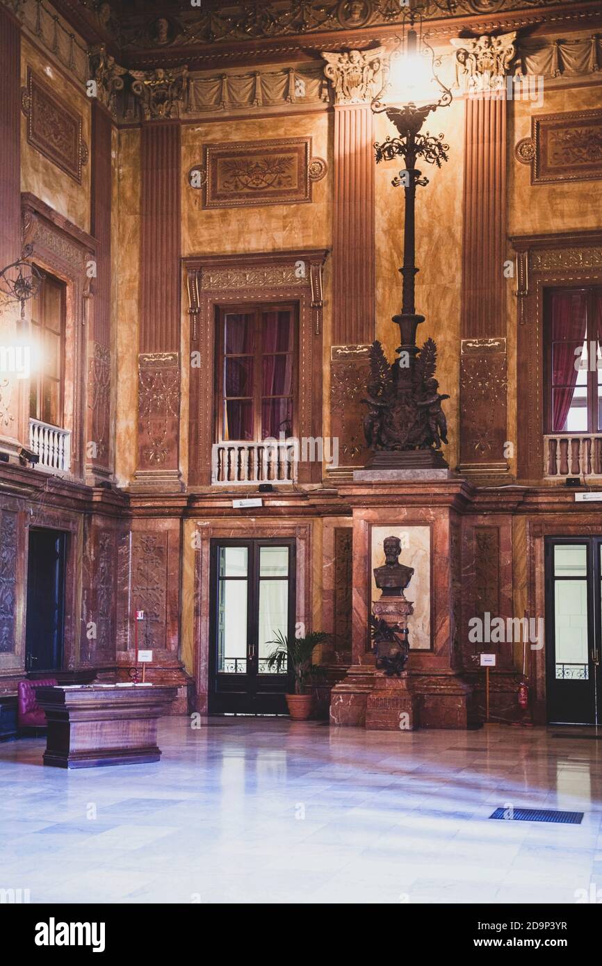 Foyer In The Teatro Massimo In Palermo Teatro Massimo Theater Piazza Verdi Palermo Sicily