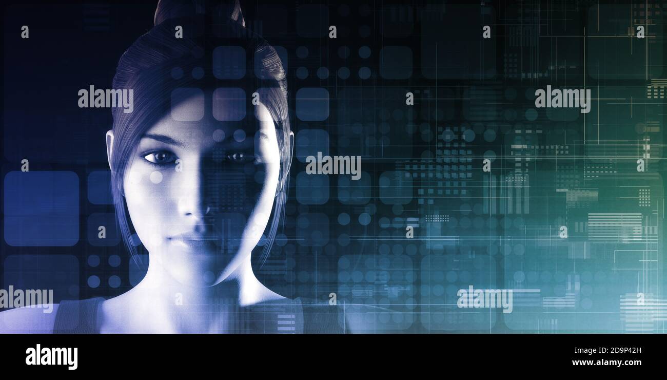 Futuristic Background as a Network Concept Art Stock Photo - Alamy