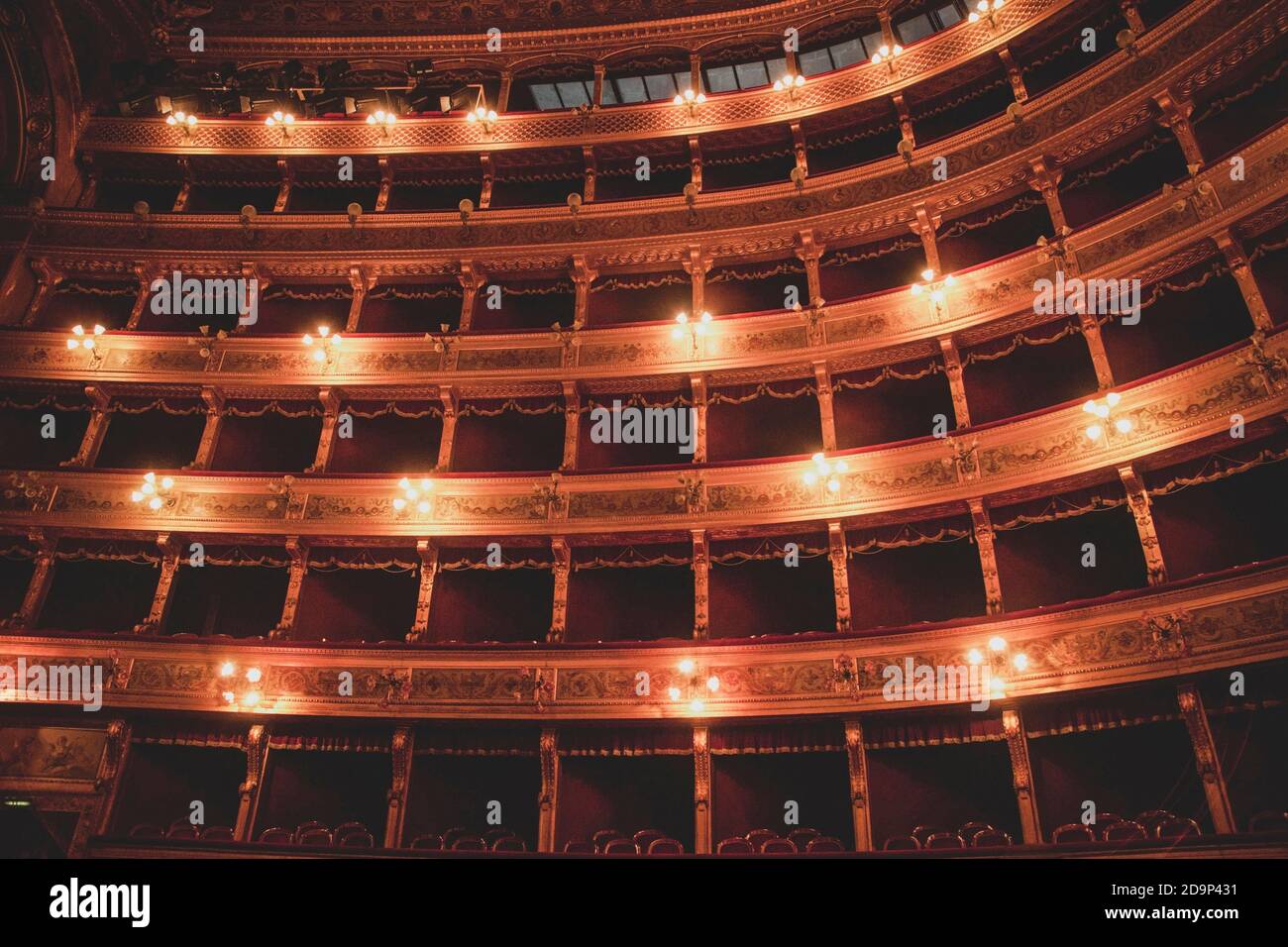 Auditorium in the Teatro Massimo in Palermo, Teatro Massimo, theater ...