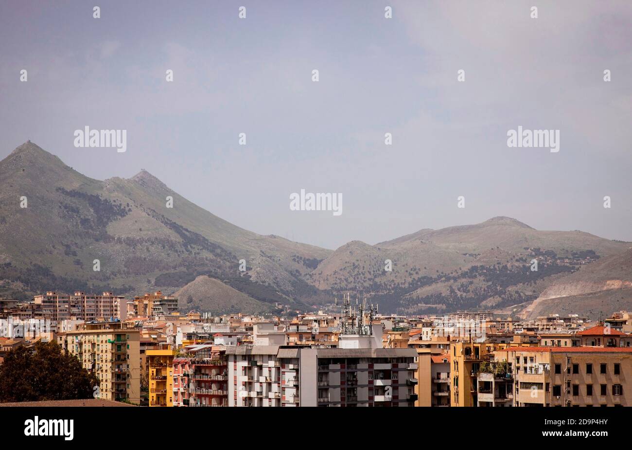 Houses, Panorama, Palermo, Sicily, Capital, Big City, Italy Stock Photo ...