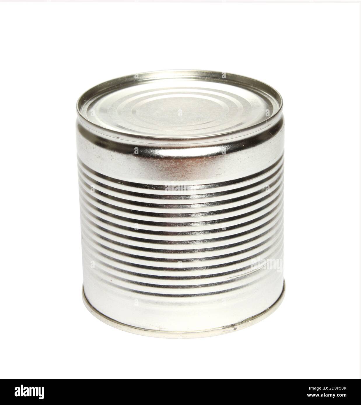 Tin can isolated on a white background Stock Photo - Alamy