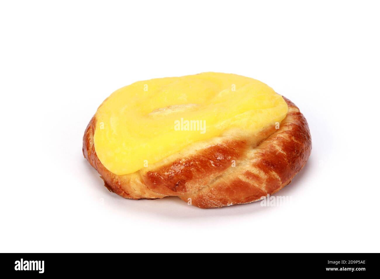 Closeup shot of a bun on white background Stock Photo - Alamy