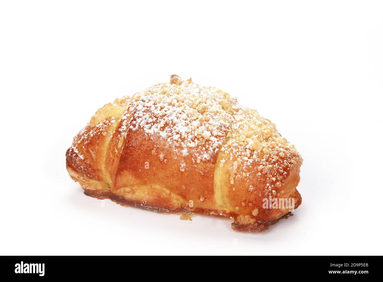 Closeup shot of a bun on white background Stock Photo - Alamy