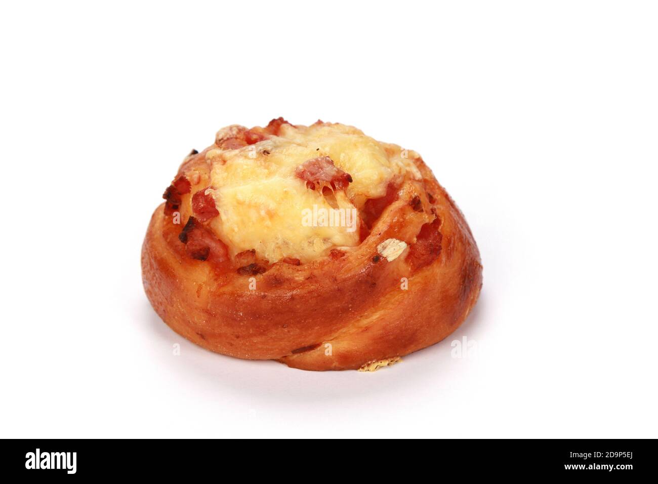 Closeup shot of a bun on white background Stock Photo - Alamy