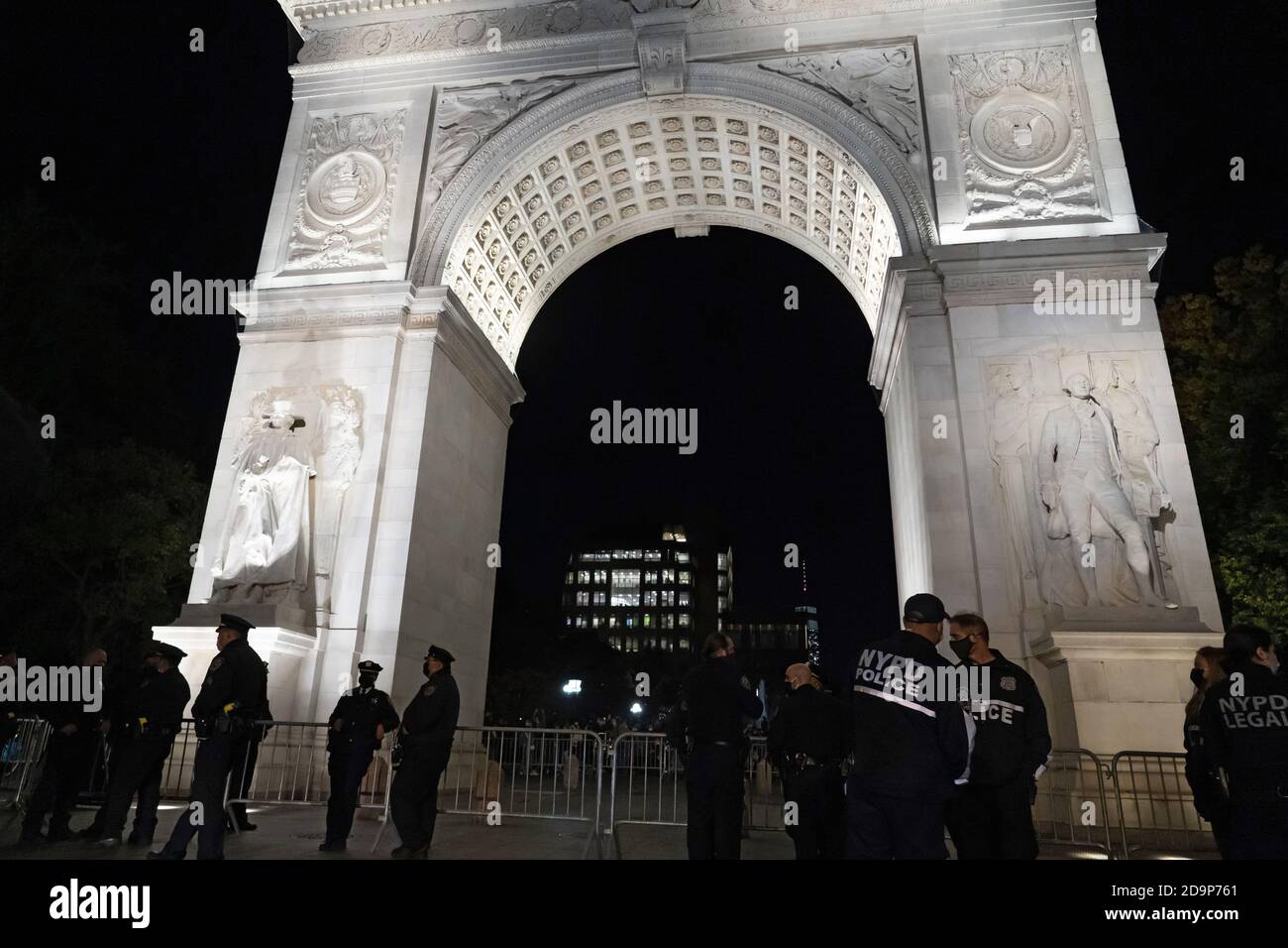 NEW YORK, NY – November 6, 2020: People have taken to the streets after ...