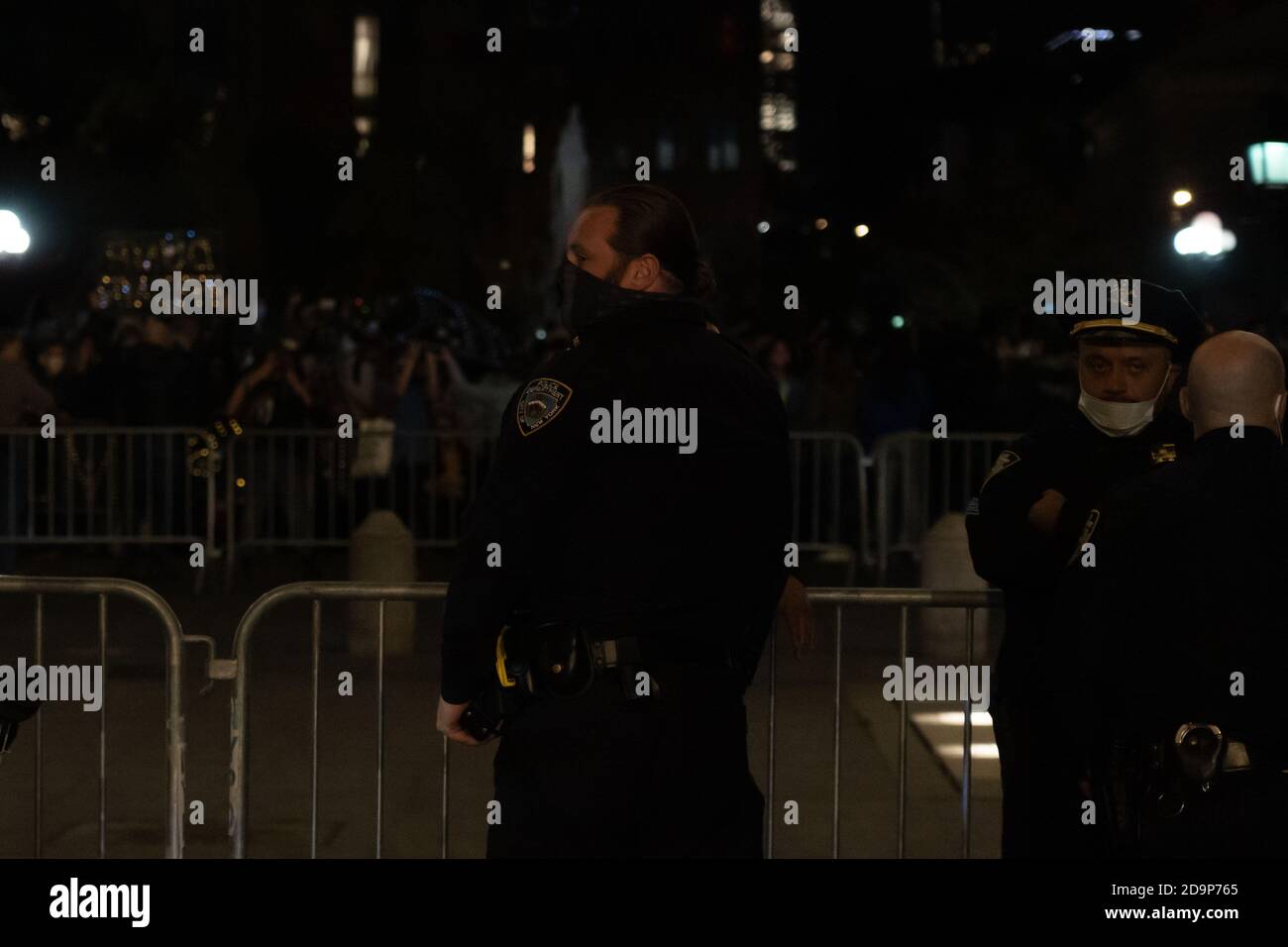 NEW YORK, NY – November 6, 2020: People have taken to the streets after ...