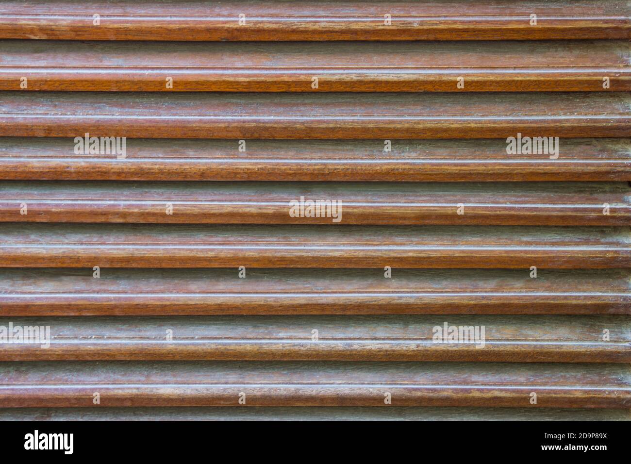 Close up, Parallel wooden slats texture. as an element of decor ...