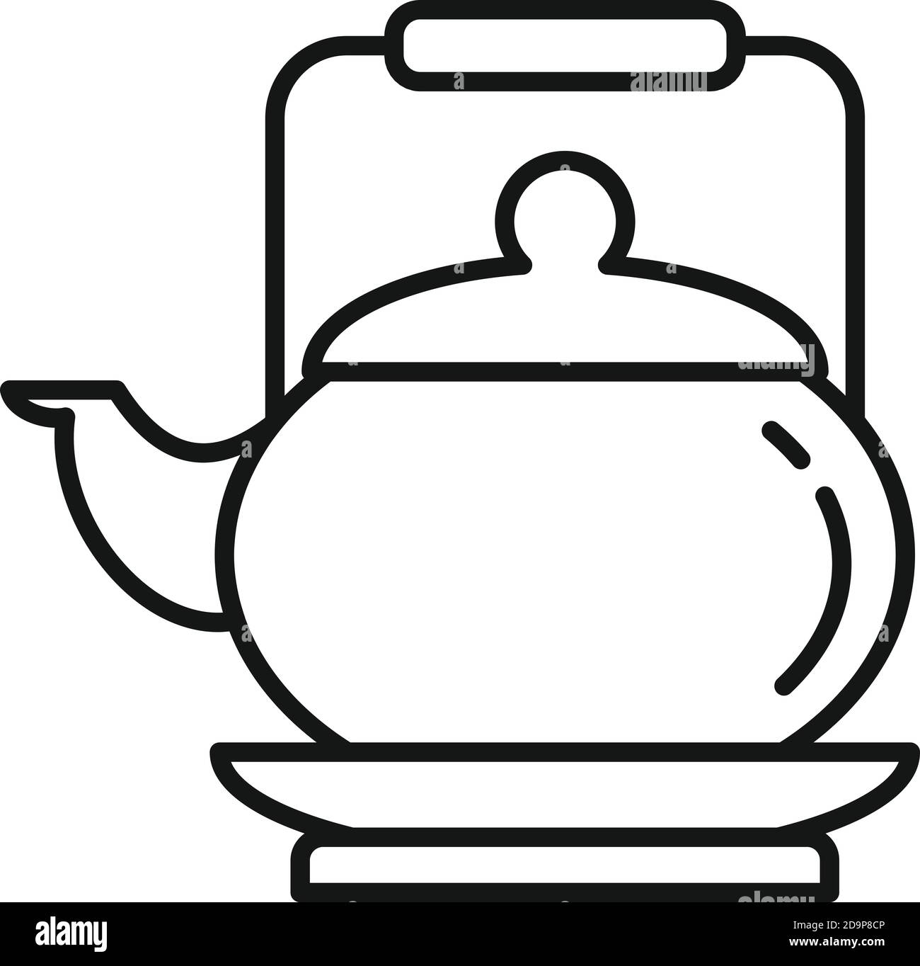 Tea ceremony teapot icon, outline style Stock Vector Image & Art - Alamy
