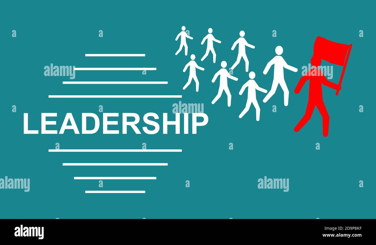 Illustration of a leadership concept Stock Photo - Alamy