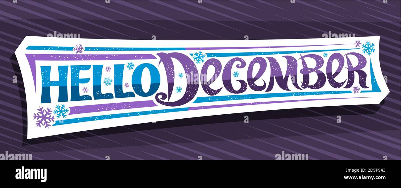 Hello december hi-res stock photography and images - Alamy
