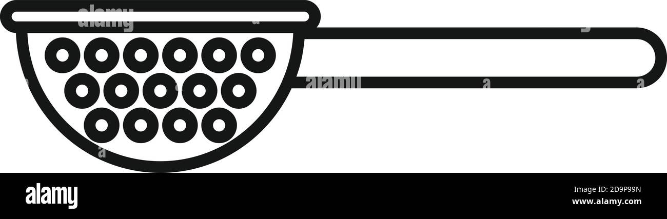 Tea ceremony spoon icon, outline style Stock Vector Image & Art - Alamy