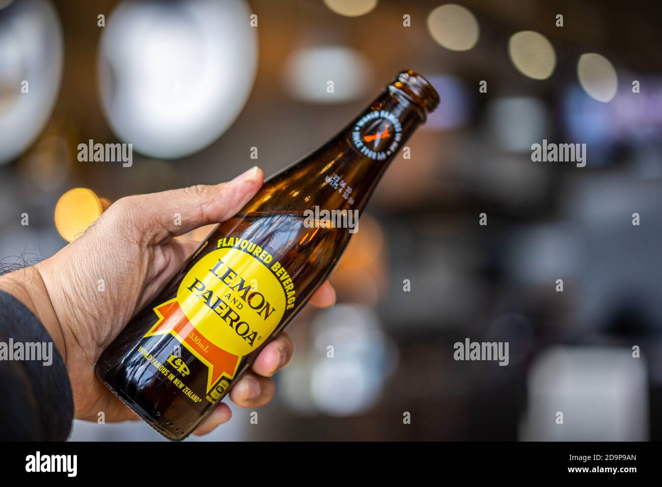 Lemon & Paeroa, also known as L&P, is a sweet soft drink manufactured ...