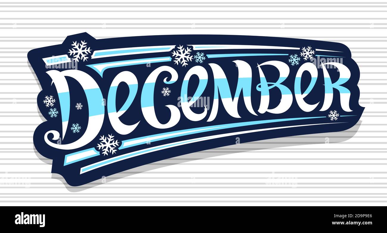 December Banner Clipart