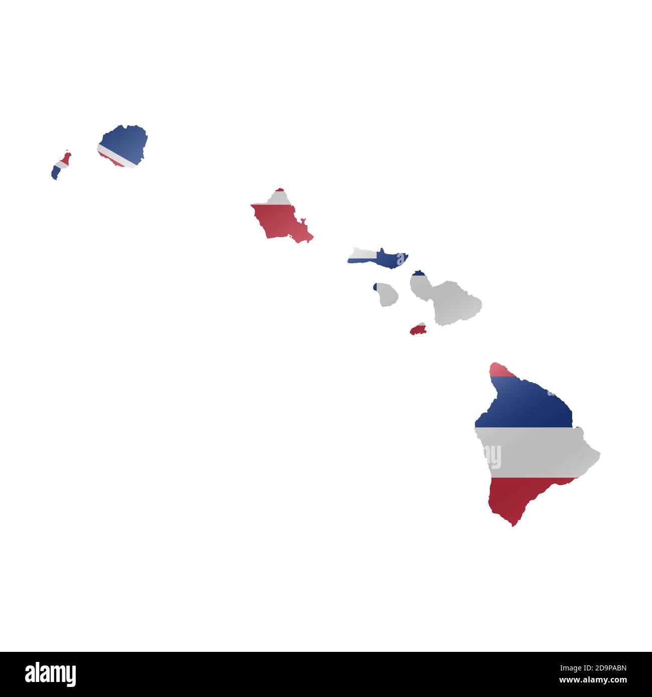 Waving flag map of Hawaii. Vector illustration Stock Vector Image & Art ...
