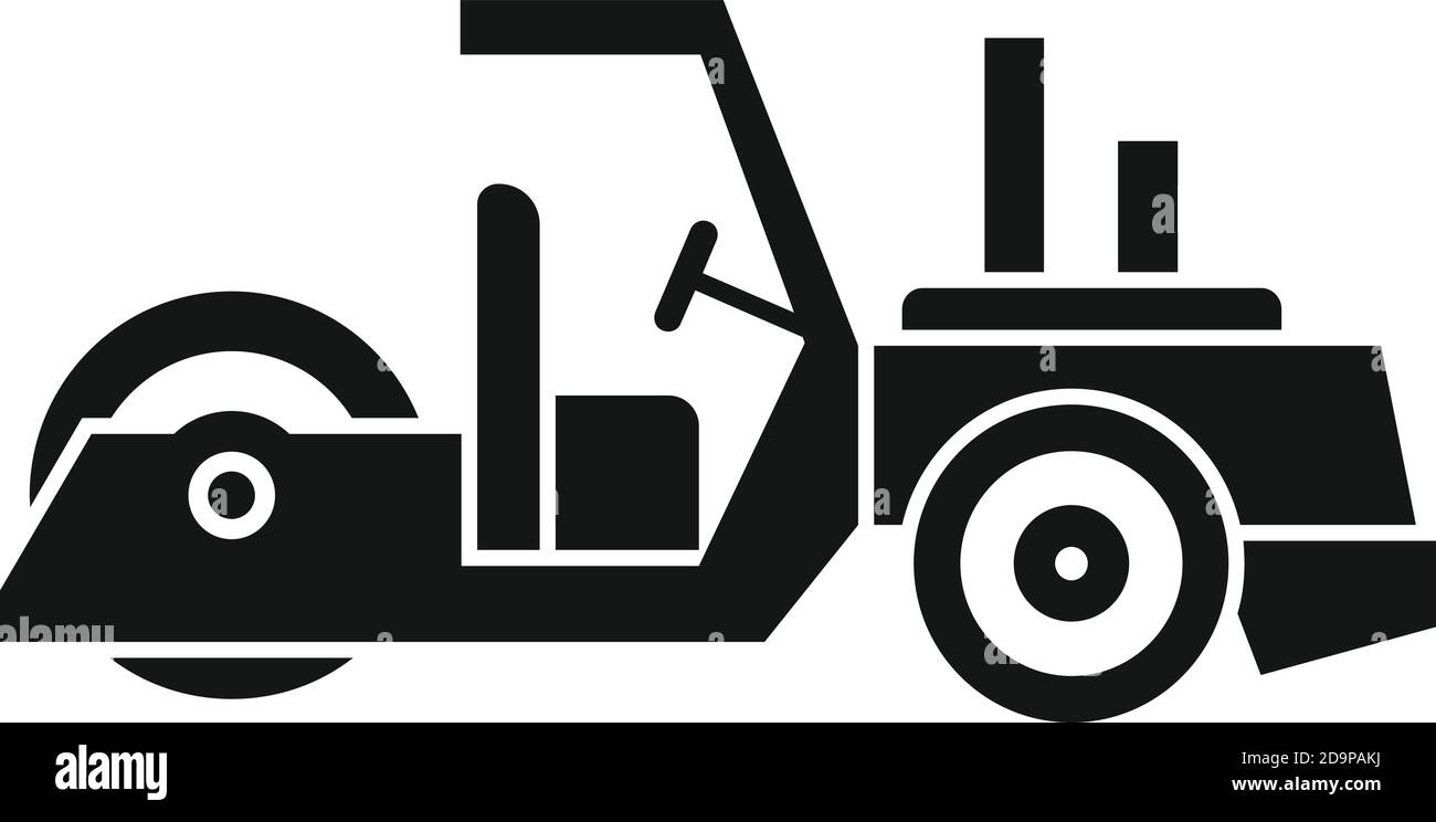 Road roller icon simple hi-res stock photography and images - Alamy