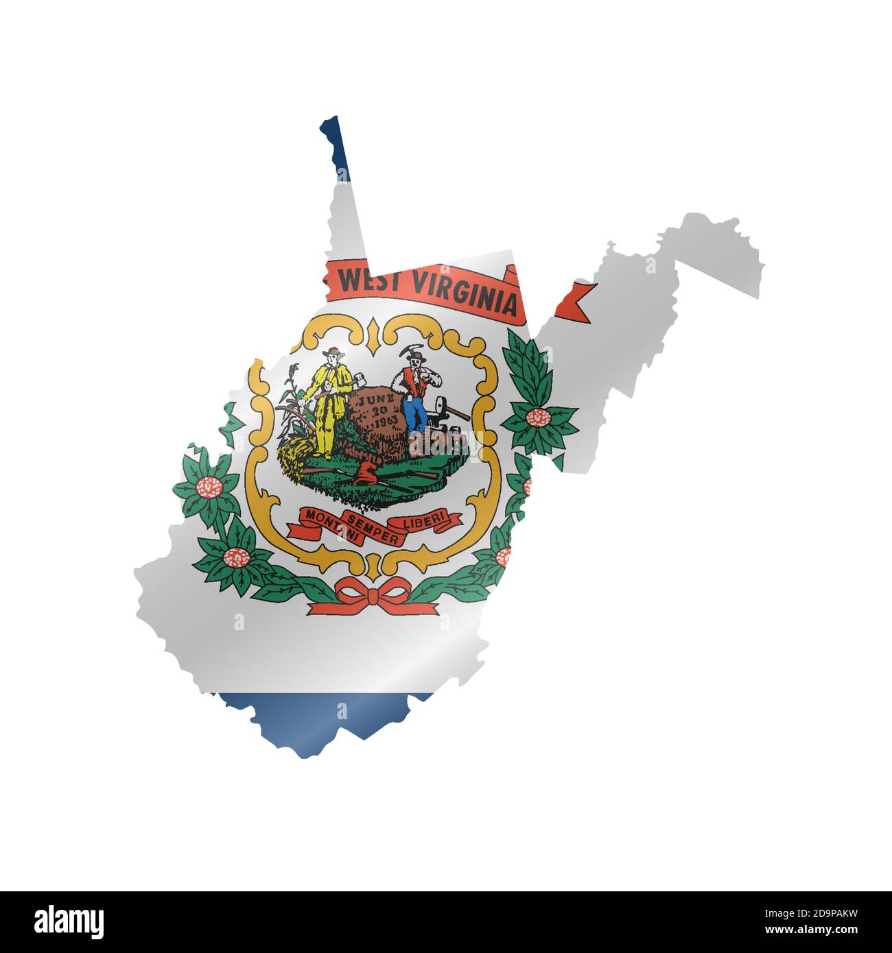 West virginia cut Stock Vector Images - Alamy
